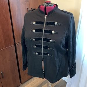 torrid | Jackets & Coats | Nwt Torrid Embellished Zip Front Military ...